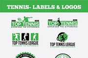 TENNIS- LABELS & LOGOS VOL1, a Branding & Logo Template by shazi