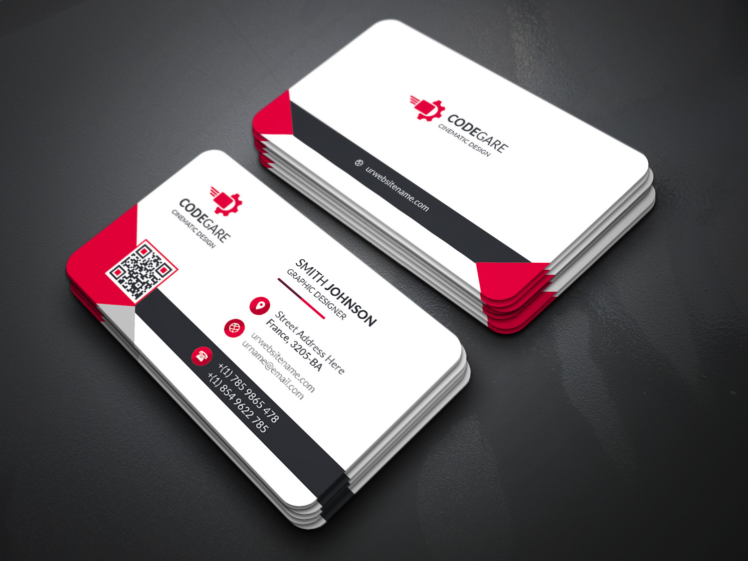 Code Business Card, a Business Card Template by Genereux Art