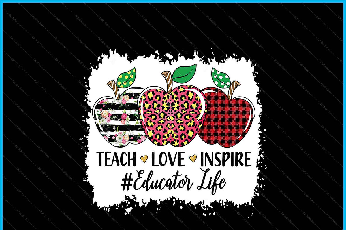 Teach Love Inspire Educator Life SVG