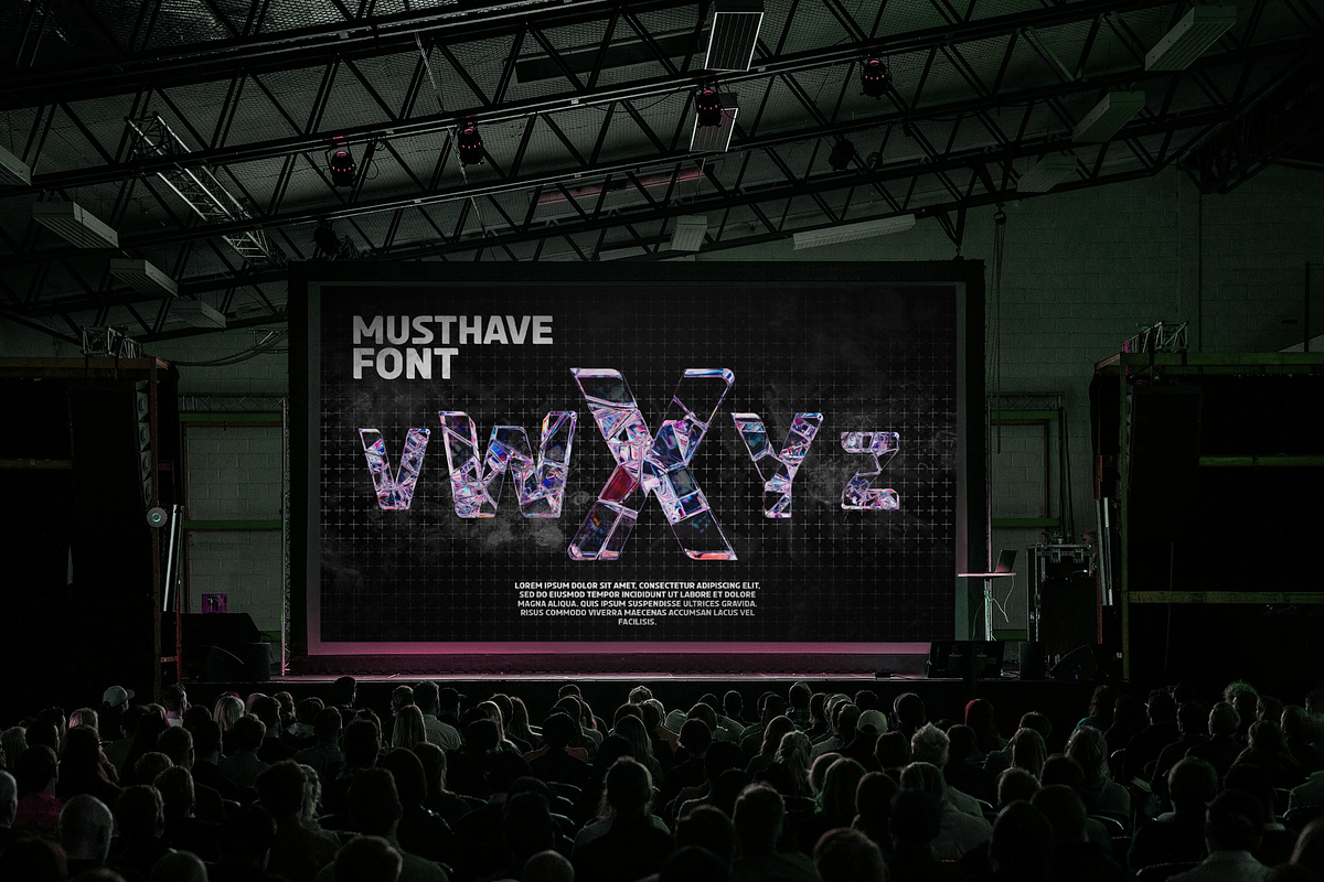 Fracture 3D Letters Set