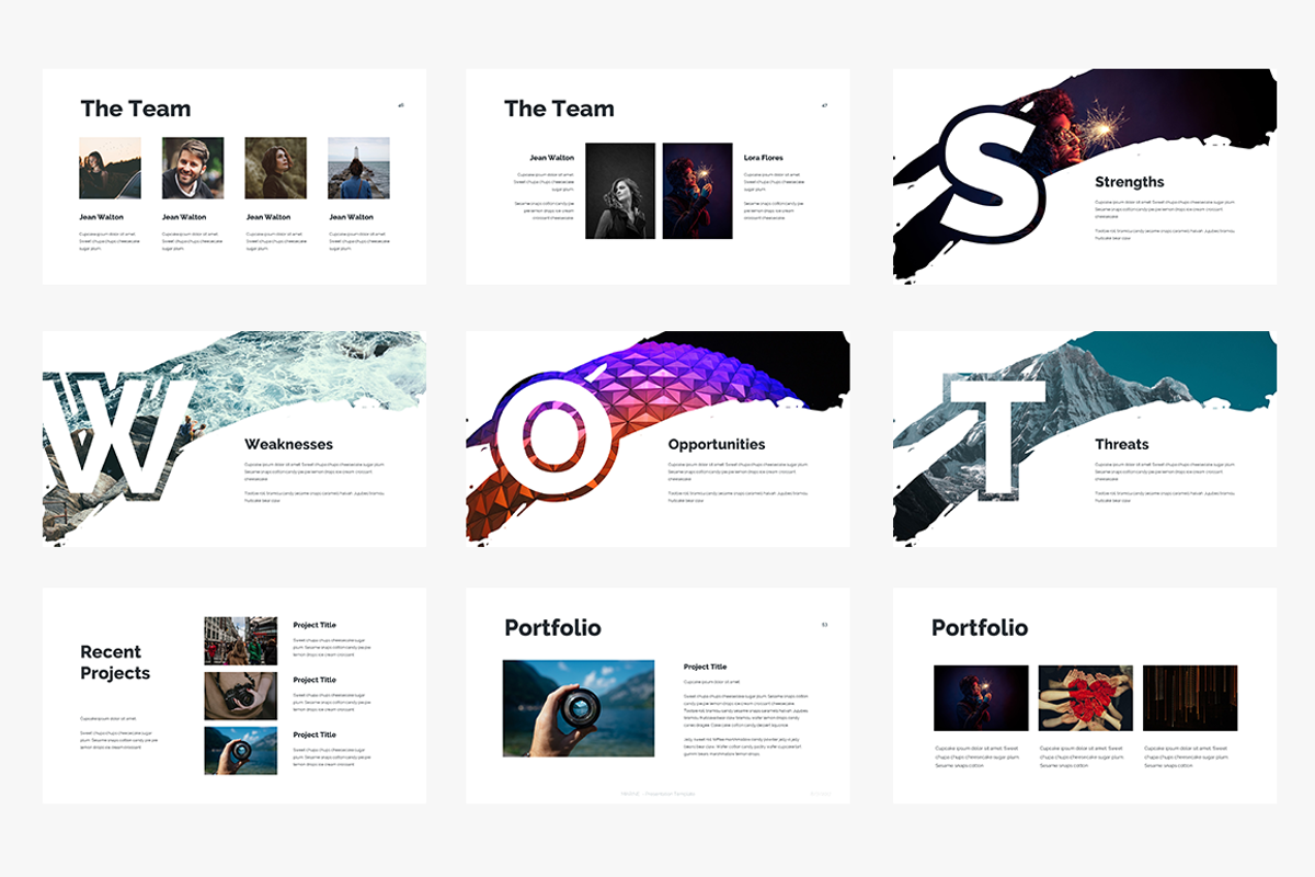 MARINE - Powerpoint Template, a Presentation Template by Qiudes
