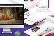 Picasso HTML/CSS Theme, a HTML Template by CodeAndDesign | Creative Market