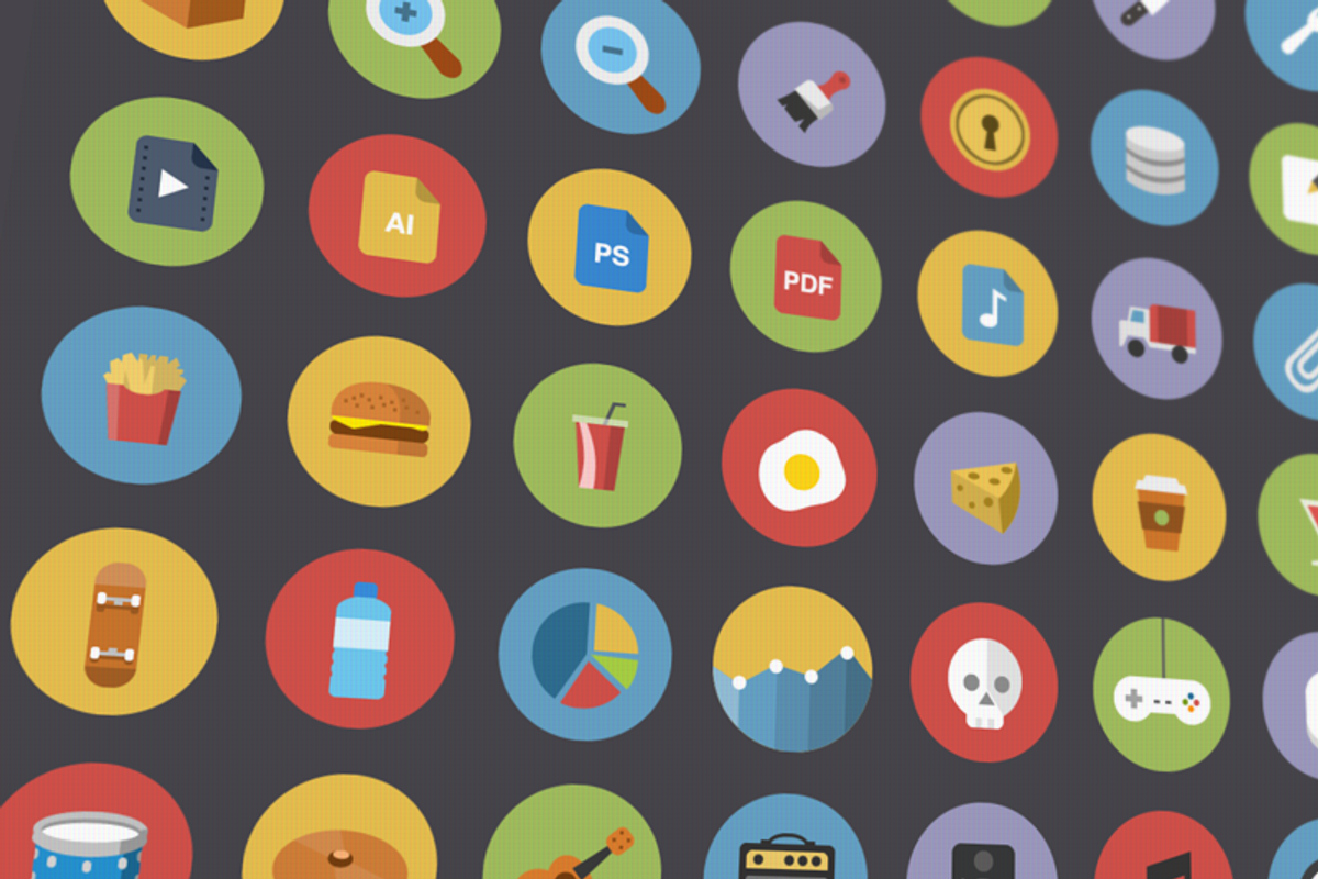 Flatties Vol 2 - flat style icon set, an Icon by Ui Store