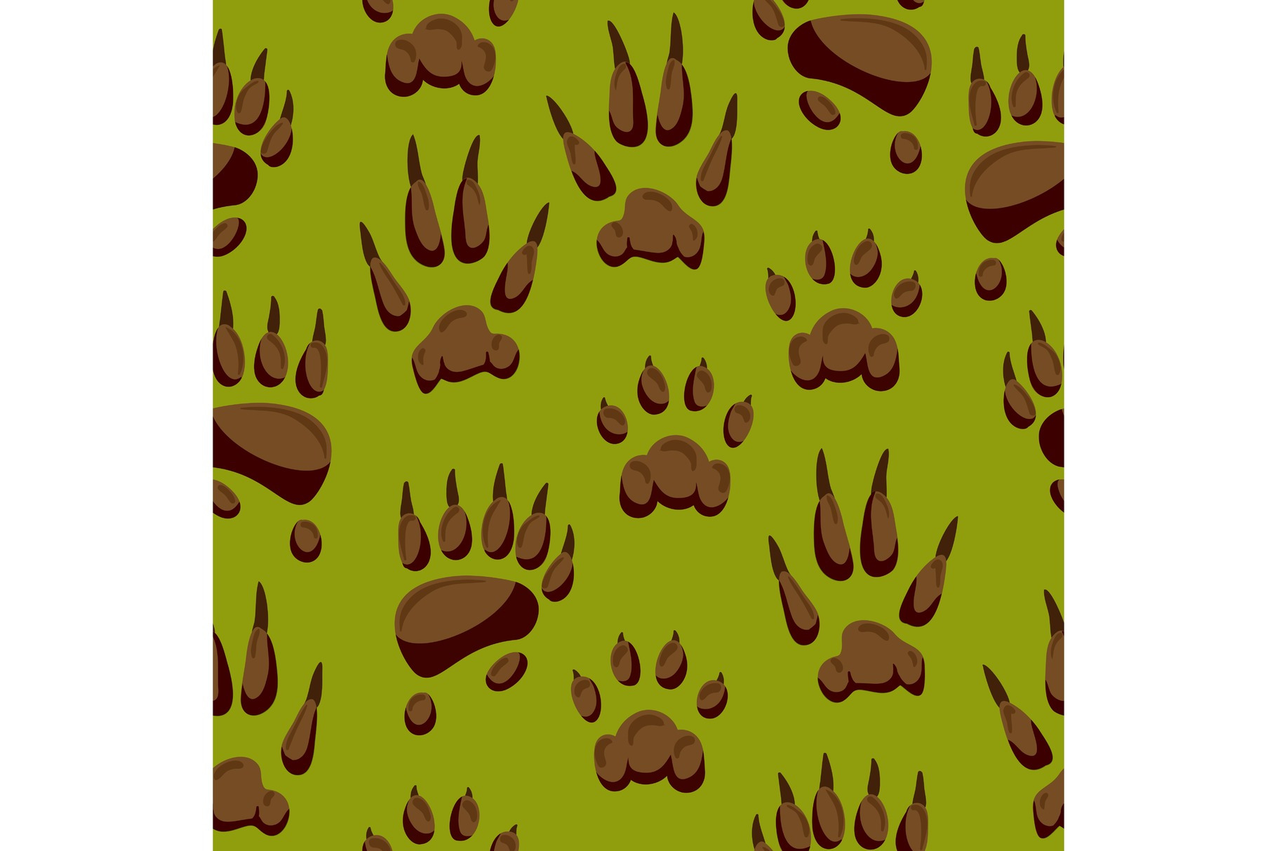 Wild animal paw hand steps vector, an Animal Illustration by RocketArt
