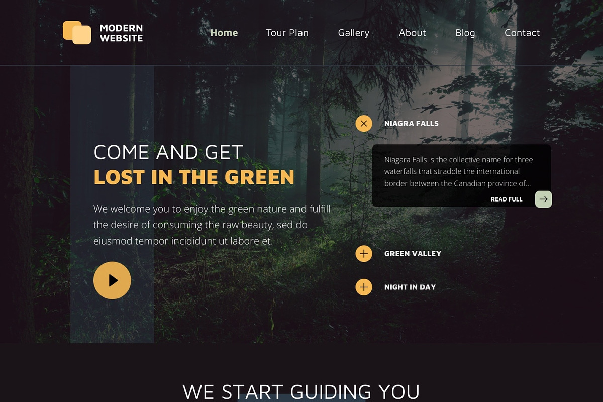 Local Attraction Website Template, an UI Kit Template by abirdesign15 ...