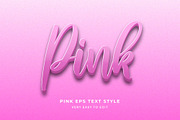 Pink text style effect eps, a Layer Style Add-On by thedesignsource