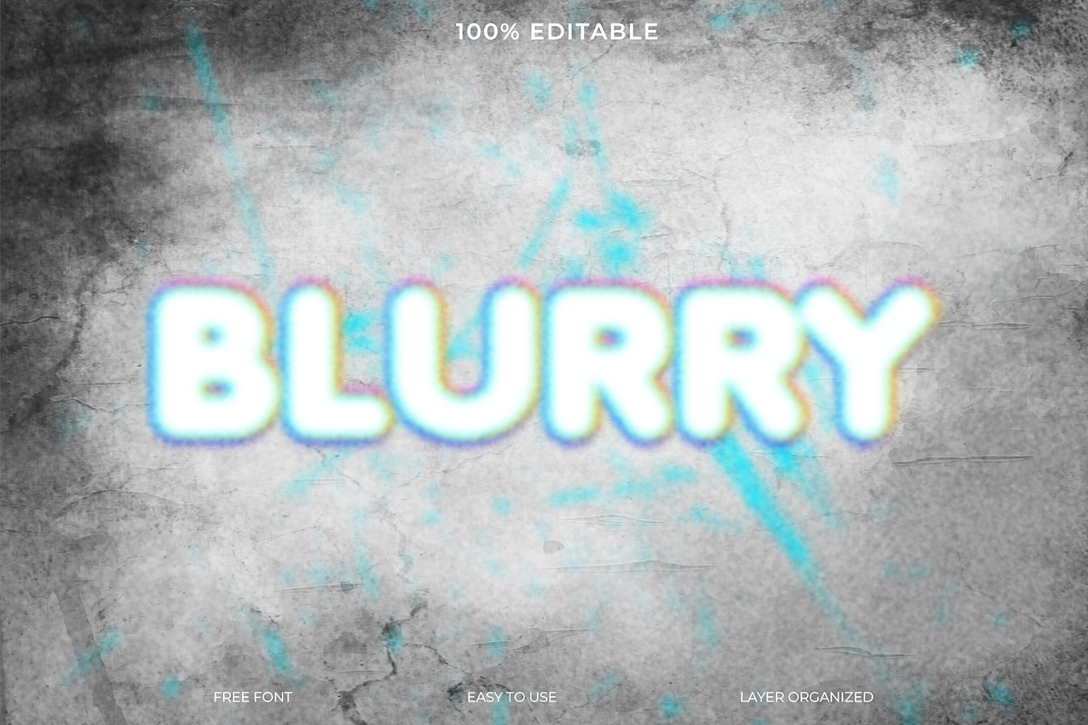 Blurry Text Effect Style PSD, a Layer Style Add-On by Imamul001 ...