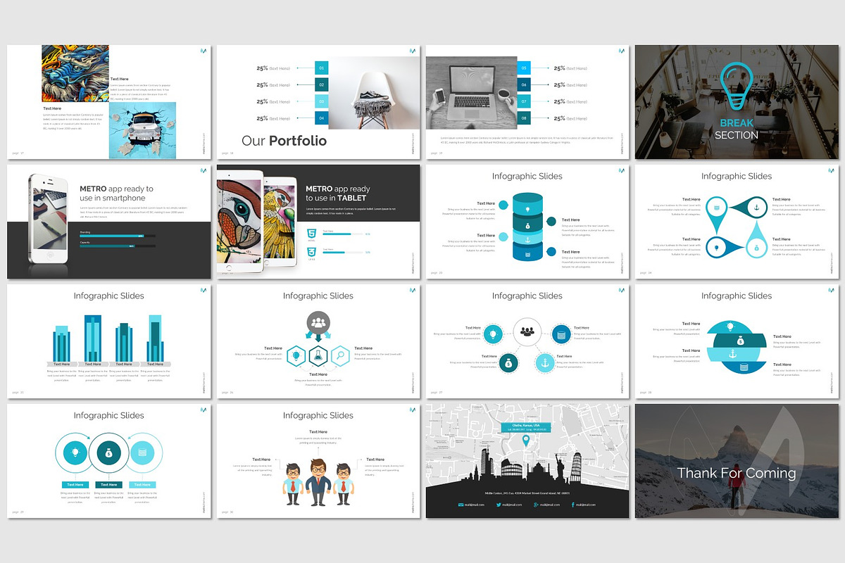 Metro - Powerpoint Template, a Presentation Template by inspirasign ...