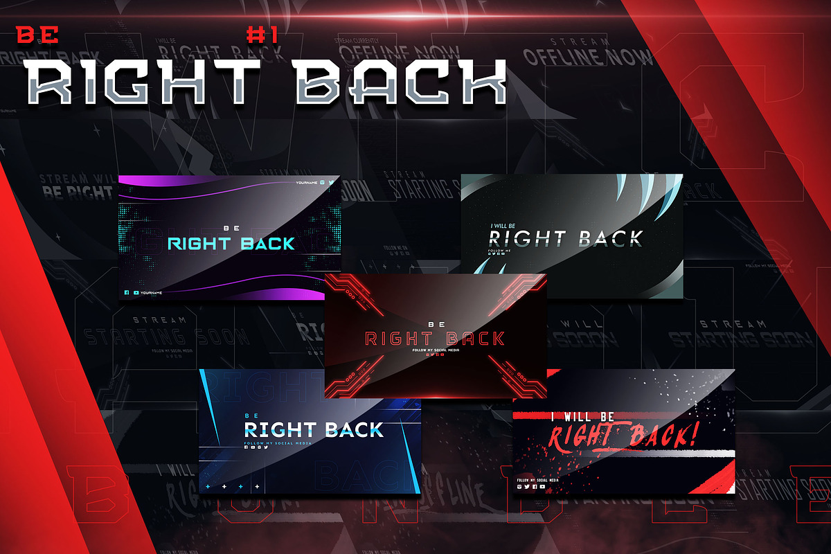 Twitch Layout Creator Bundle, a Social Media Template by Haws.std