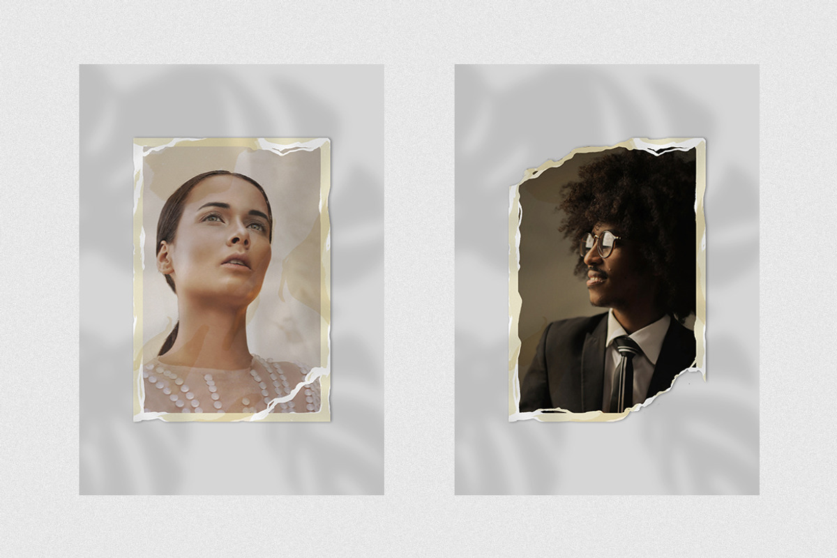 Old Vintage Photo Frame Templates, a Books & Magazine Mockup by Weape ...