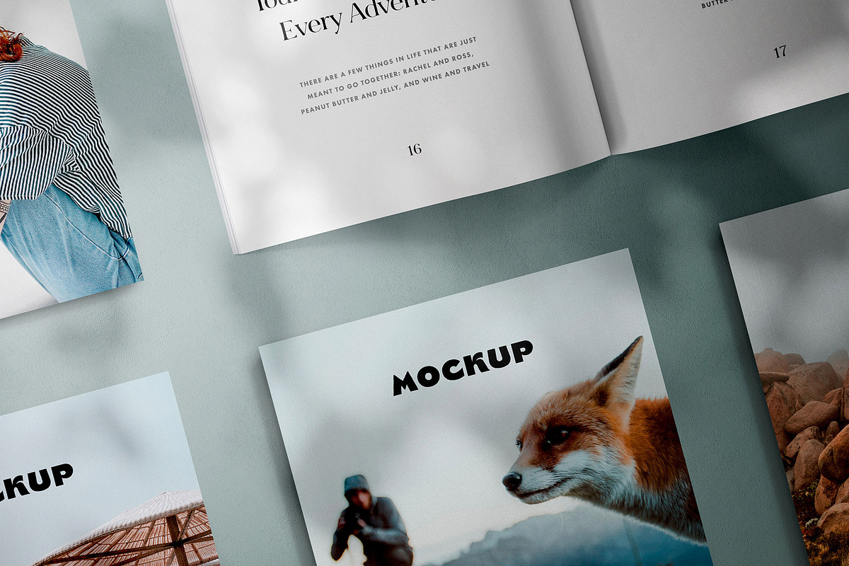 Square Magazines Layout Mockup, a Books & Magazine Mockup by Design Squad