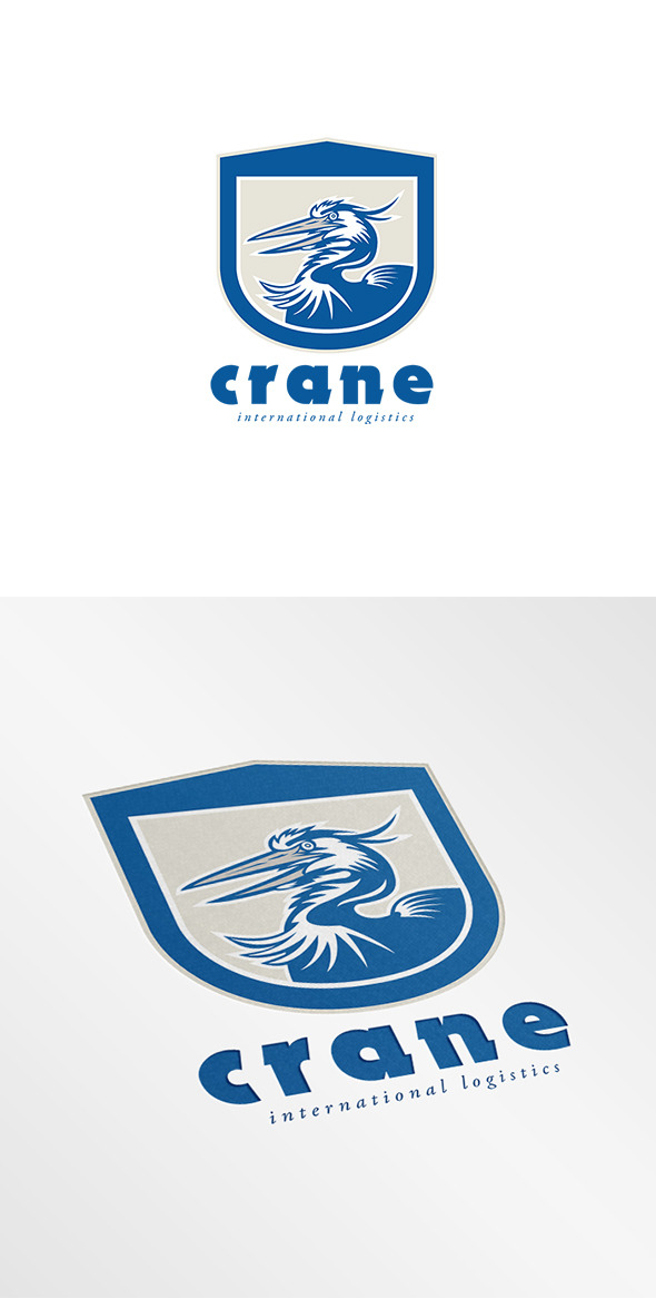 Crane International Logistics Logo, a Branding & Logo Template by ...