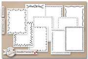 Doodle Frames | Page Creators, a Stationery Template by Legacy4Life Designs