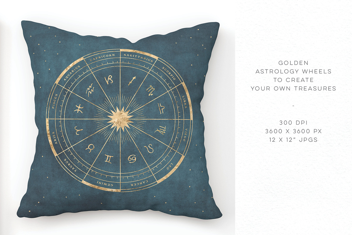 Astrology Charts & Star Map Frames, a Texture Graphic by Blixa 6 Studios
