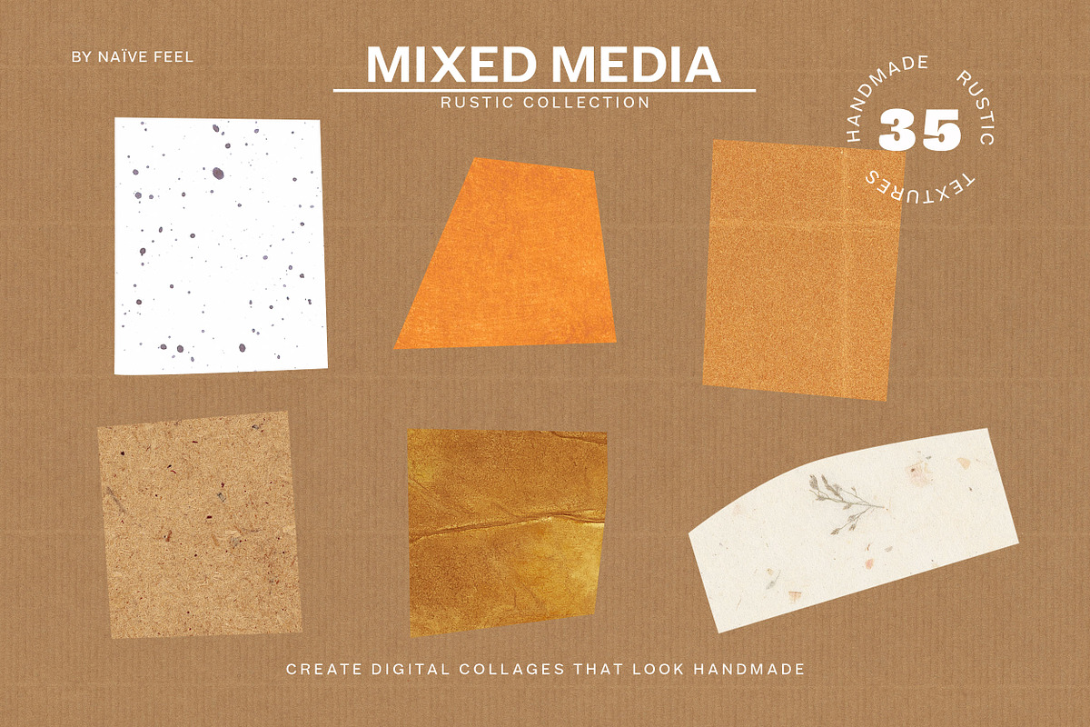 Mixed Media Textures, a Texture Graphic by Naive Feel
