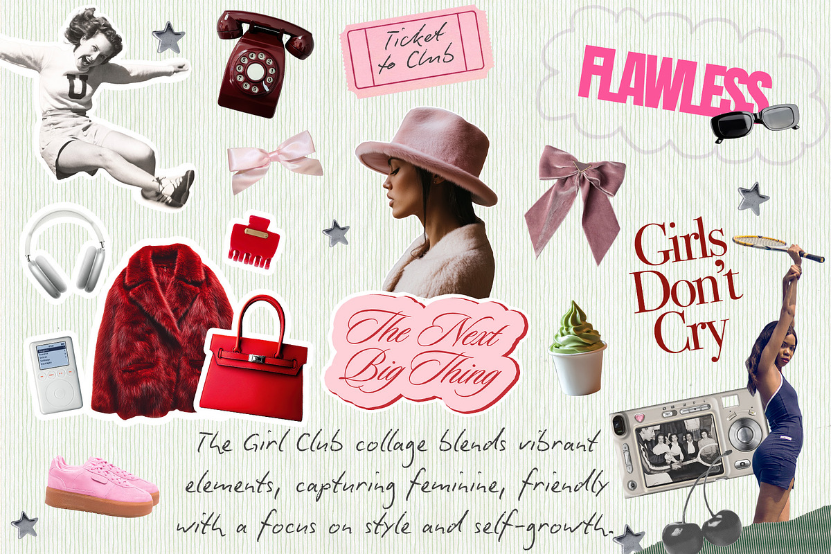 GIRLS CLUB Collage Pack
