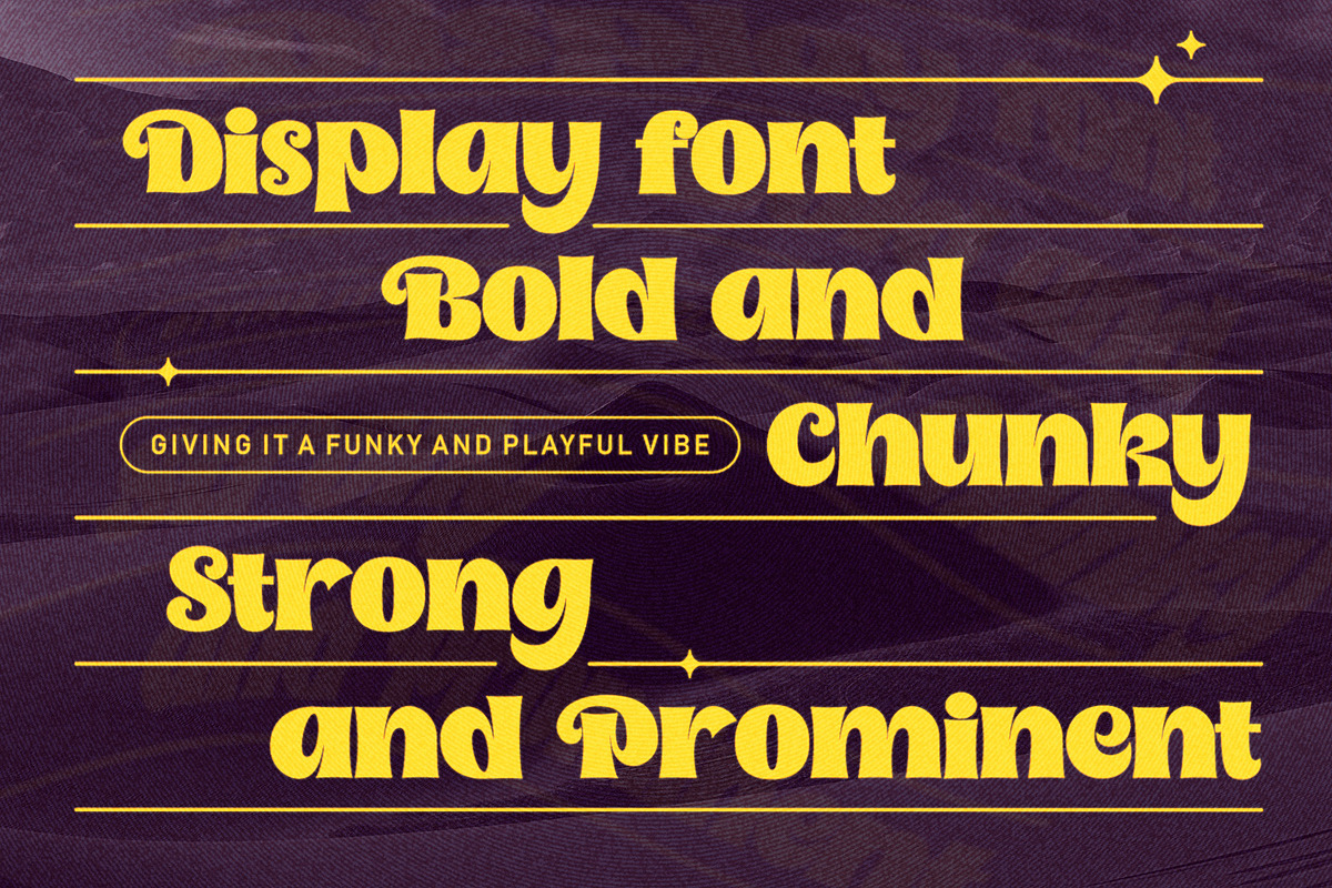 Baxik - Fat Funk Font, a Sans Serif Font by Bentype Studio