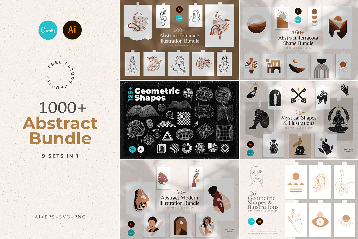 1000+ Abstract Illustration BUNDLE, a Graphic by AndrewPixel