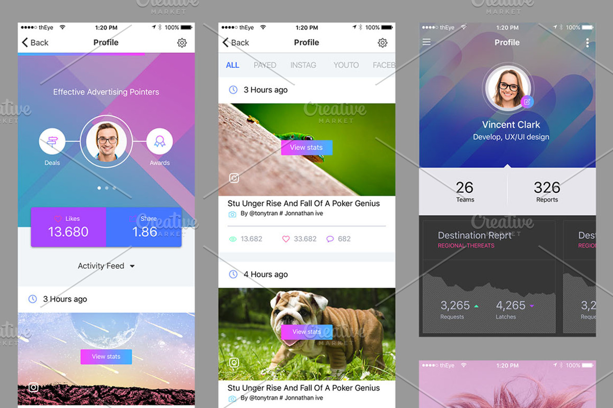 Mobile Theme UI/UX Kit, an UI Kit Template by App for Mobile & Website