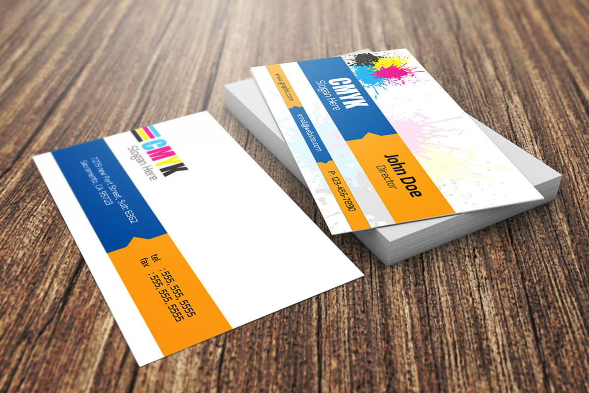 CMYK Visiting Card, a Business Card Template by BdThemes
