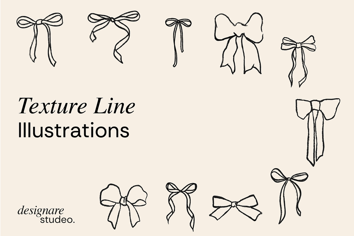 Coquette Ribbons Part 2, a Decorative Illustration by ginni illustrations