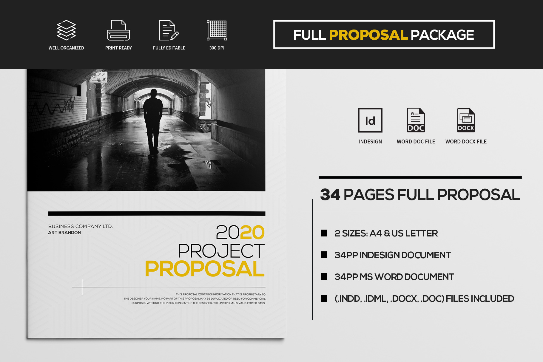Full Proposal Package Template, a Stationery Template by Mastergfx