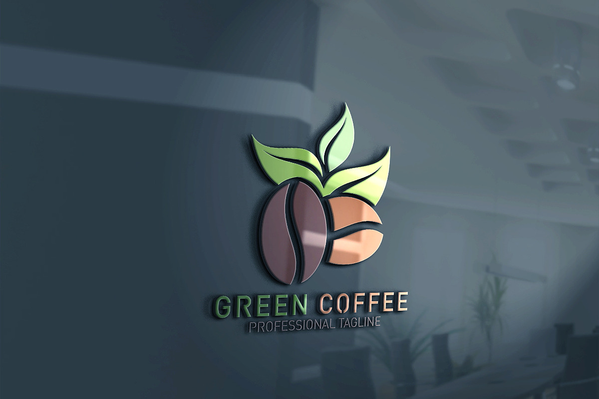Green Coffee Logo, a Branding & Logo Template by essegraphic