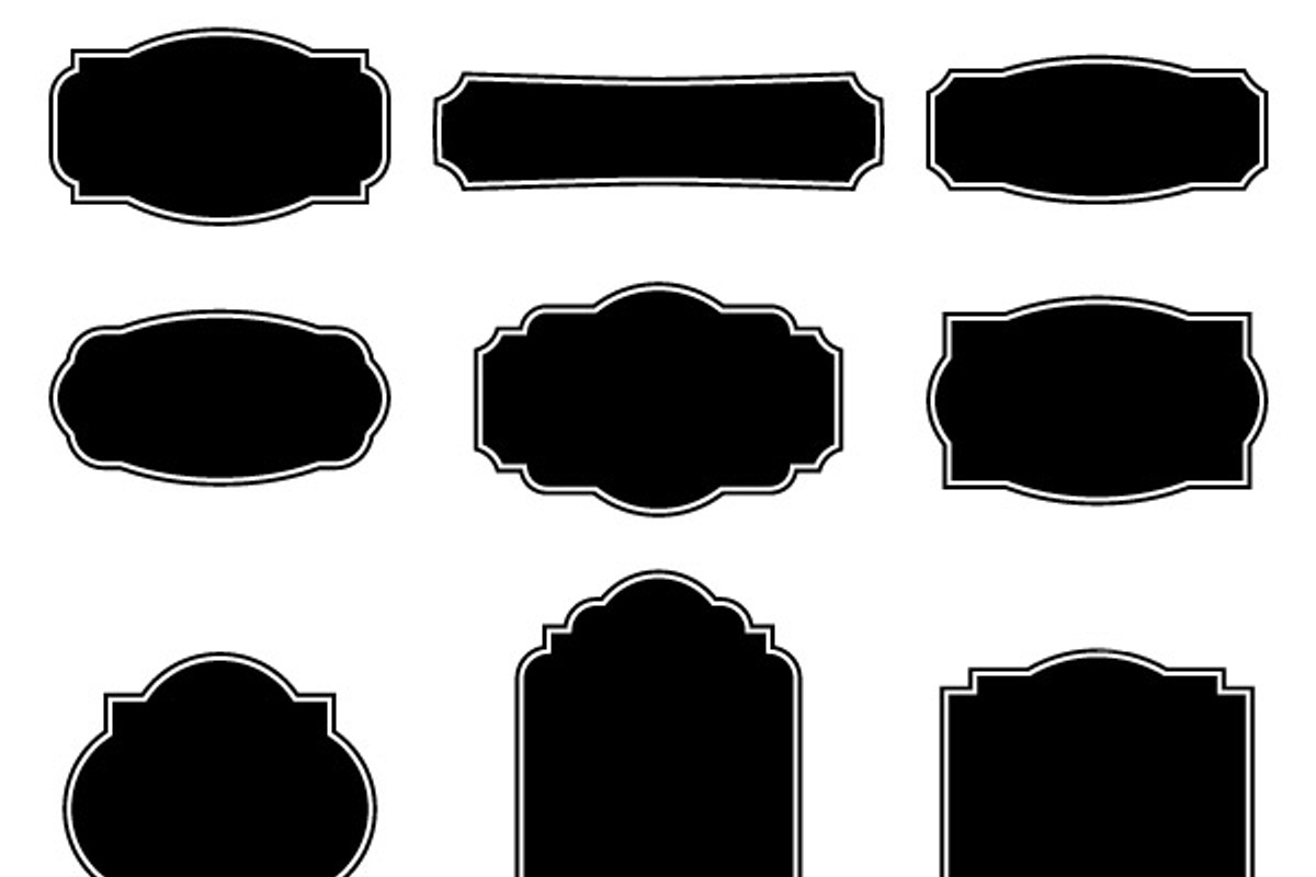 Vintage Frames Vector Pack 1, a Graphic by Design Panoply