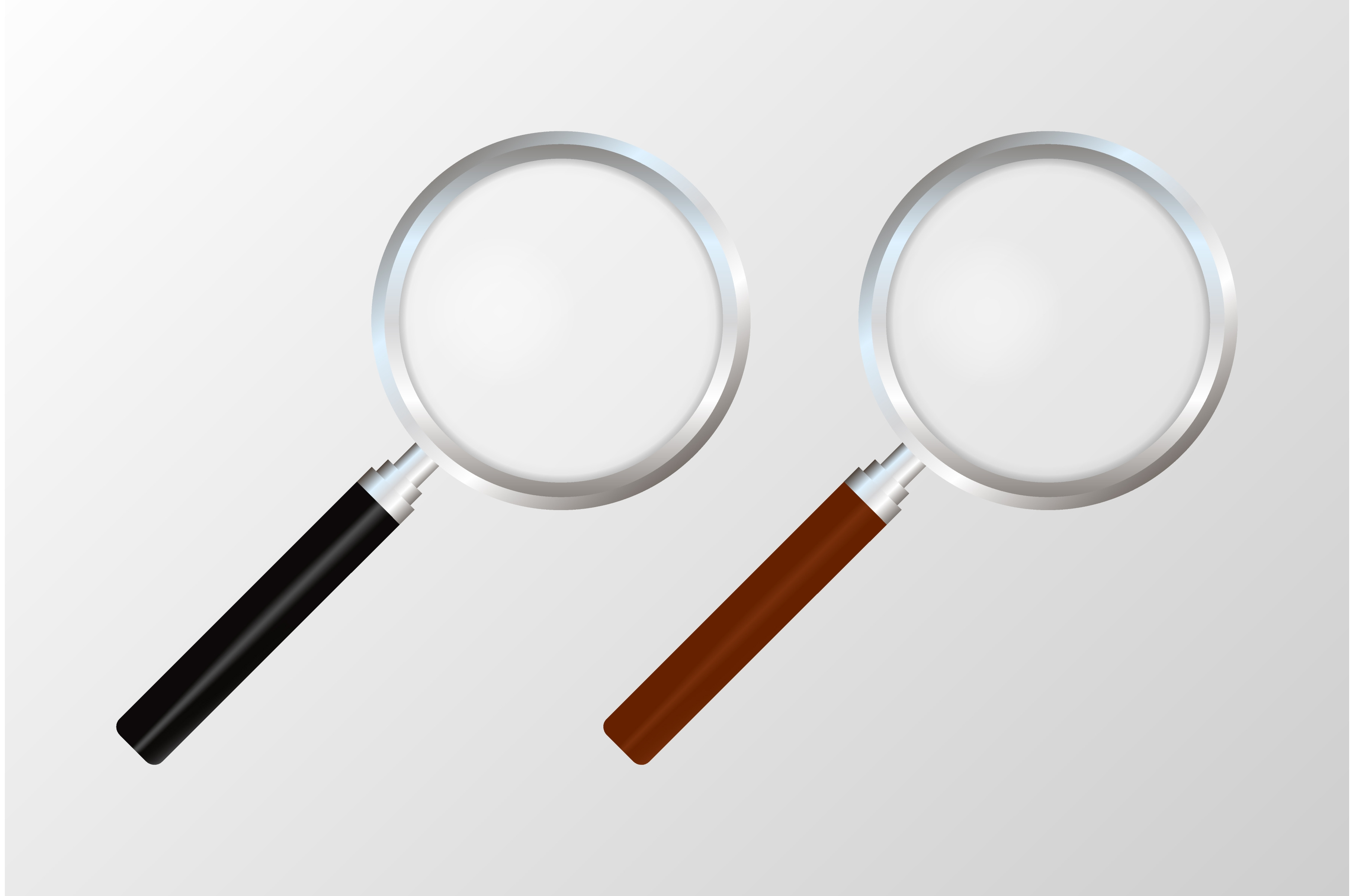 Realistic magnifying glass on | Object Illustrations ~ Creative Market