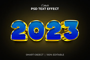 2023 Blue Luxury 3d Layer Style V-2