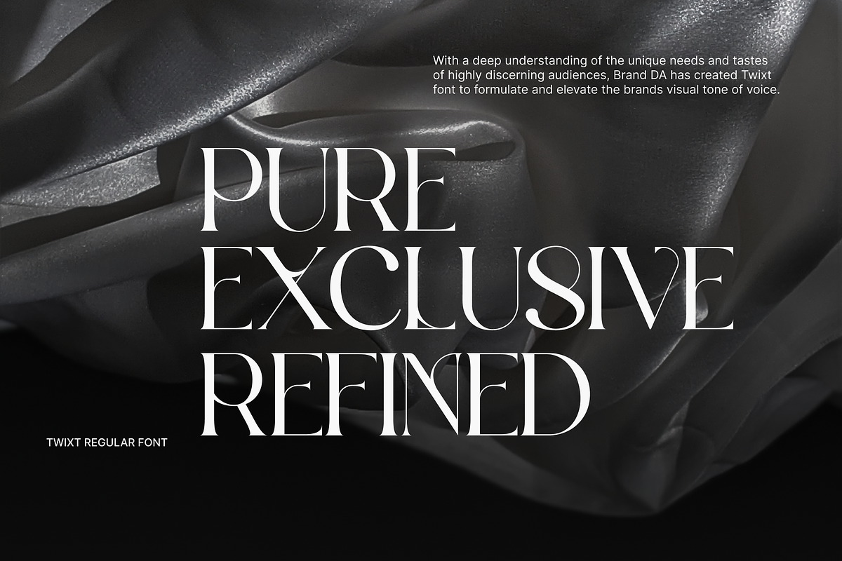 Elegant modern luxury font Twixt