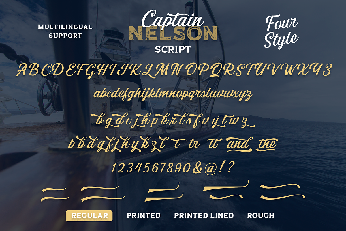 Captain Nelson, a Serif Font by Larin Type Co.