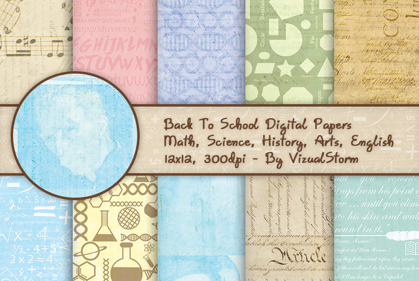 Back to School Patterns, a Pattern Graphic by VizualStorm
