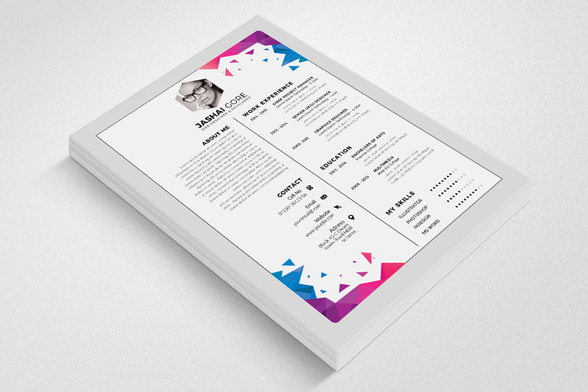 Stylish CV Word Format, a Resume Template by Business Flyers