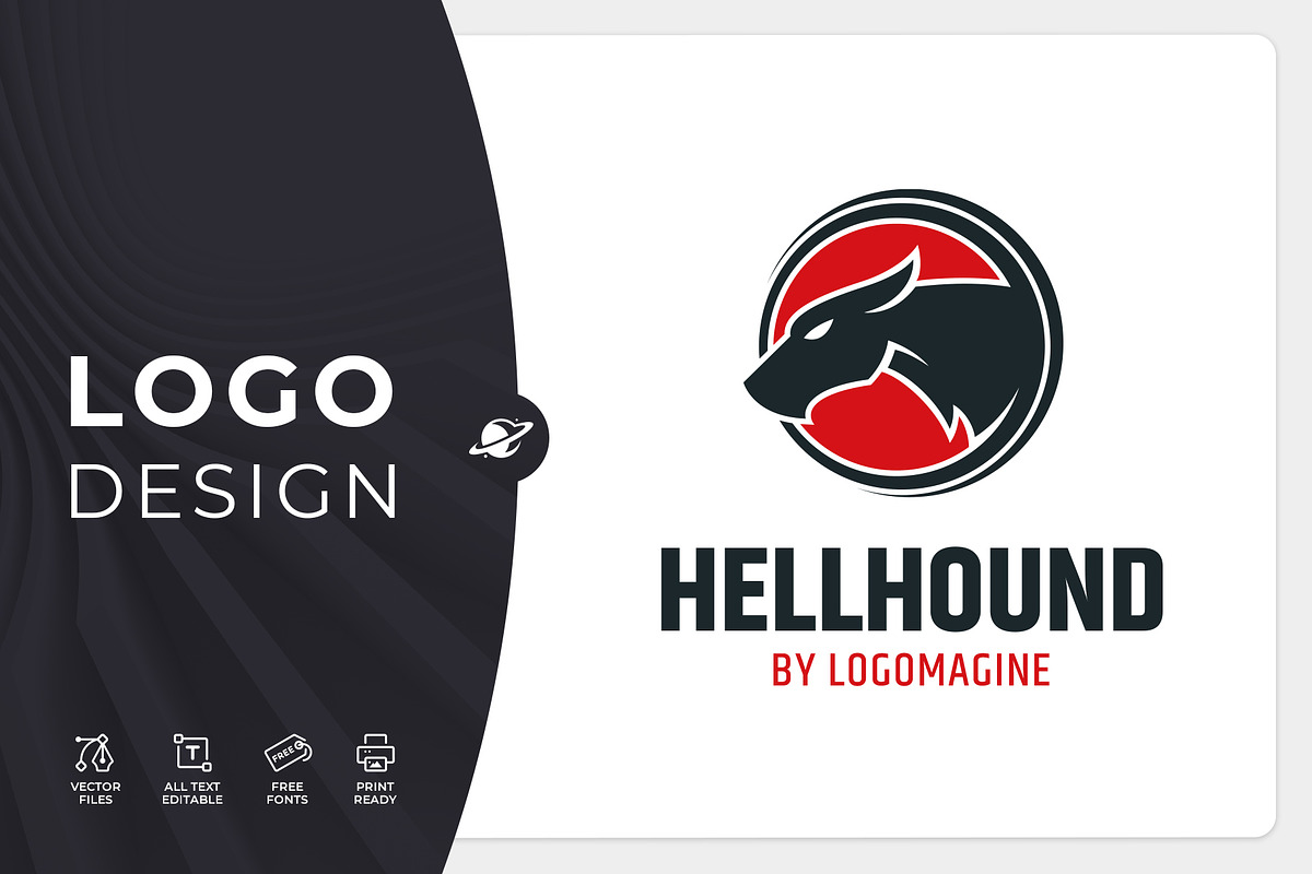 Hell-Hound-Logo-Template