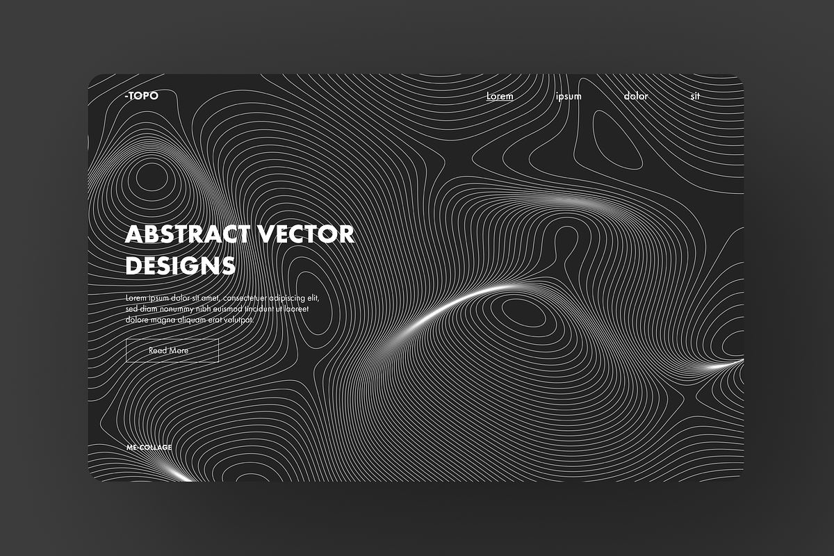 TOPO - Abstract Vector Designs, an Object Graphic by ME_COLLAGE