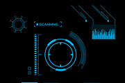 Futuristic HUD, Touch GUI Elements | Illustrations ~ Creative Market