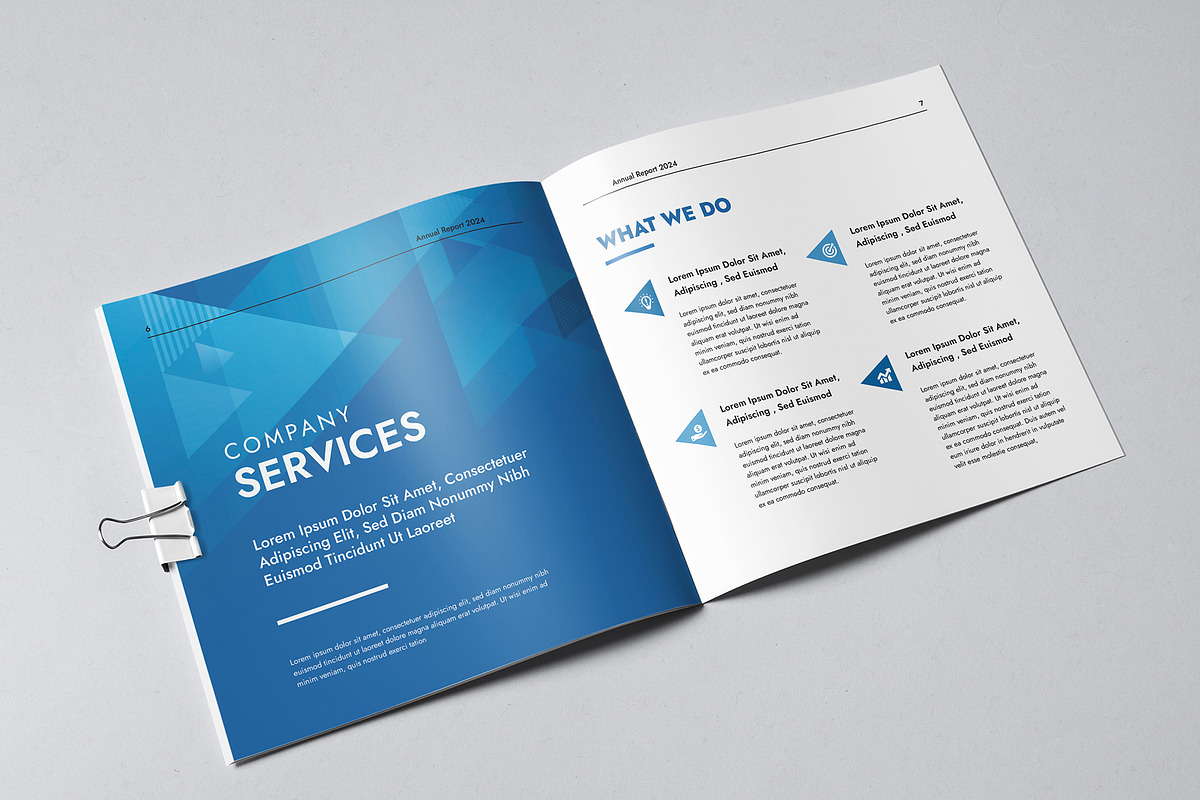 Square - Annual Report Template, a Brochure Template by Creativity-Design