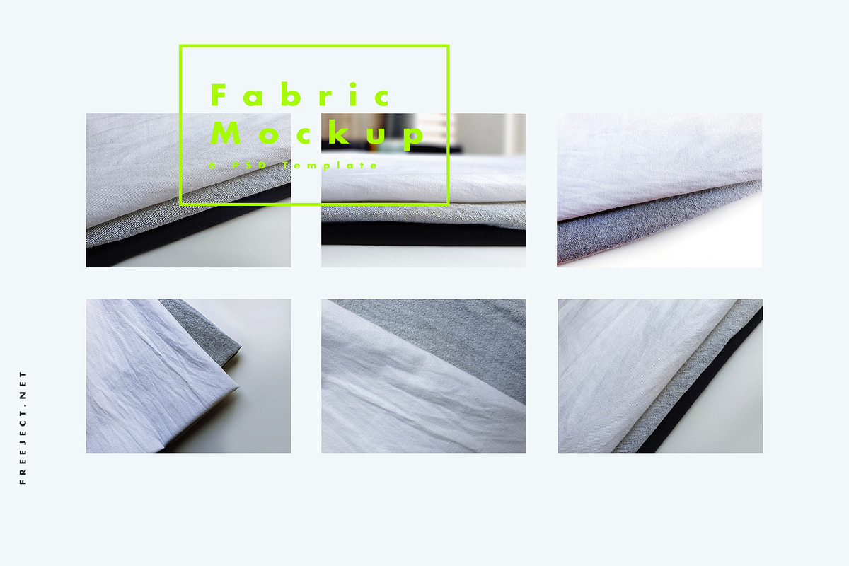Fabric Mockups Bundle, a Product Mockup by freeject.net