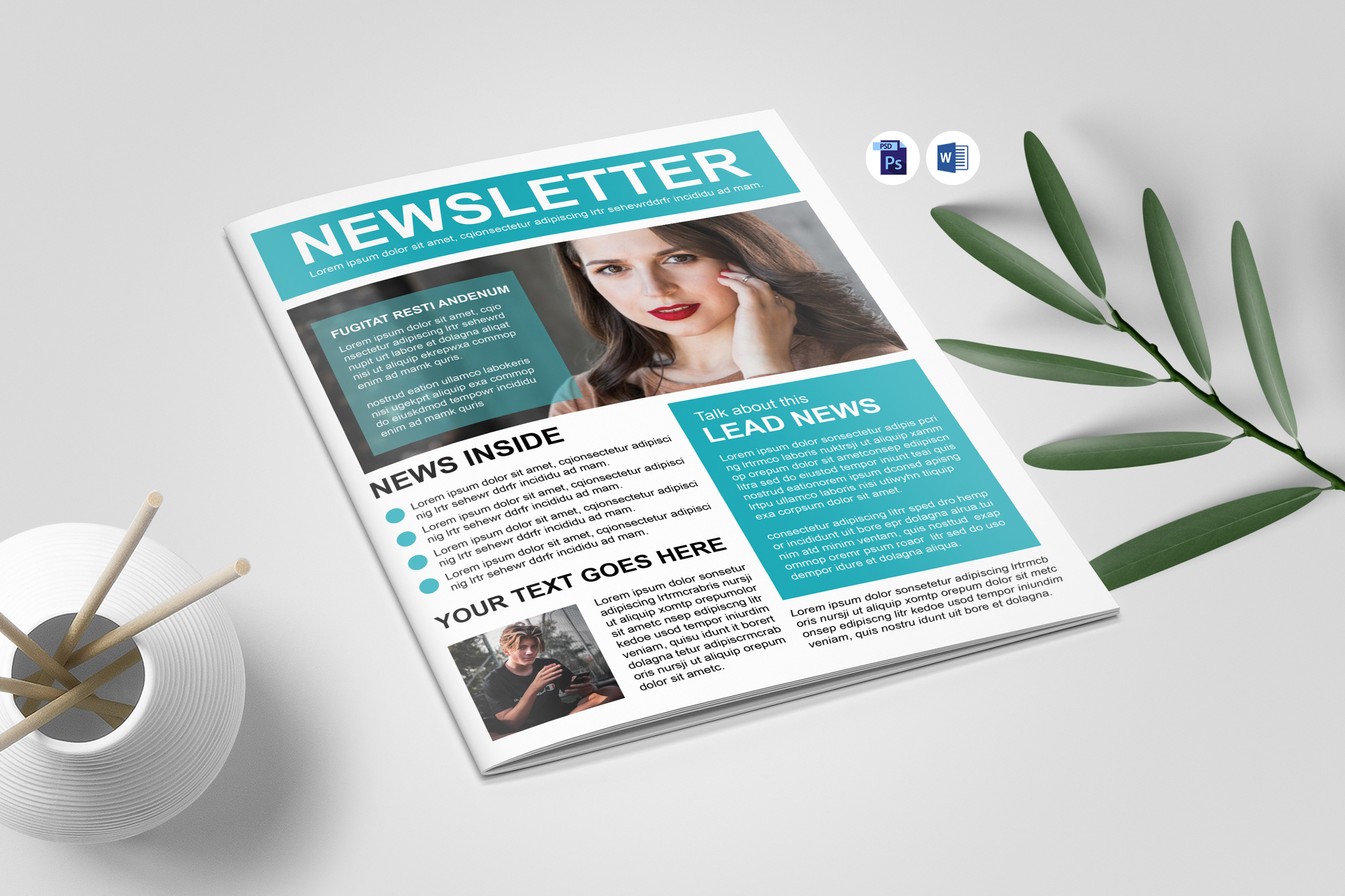 Newsletter template, a Brochure Template by Ultimate Template Shop ...