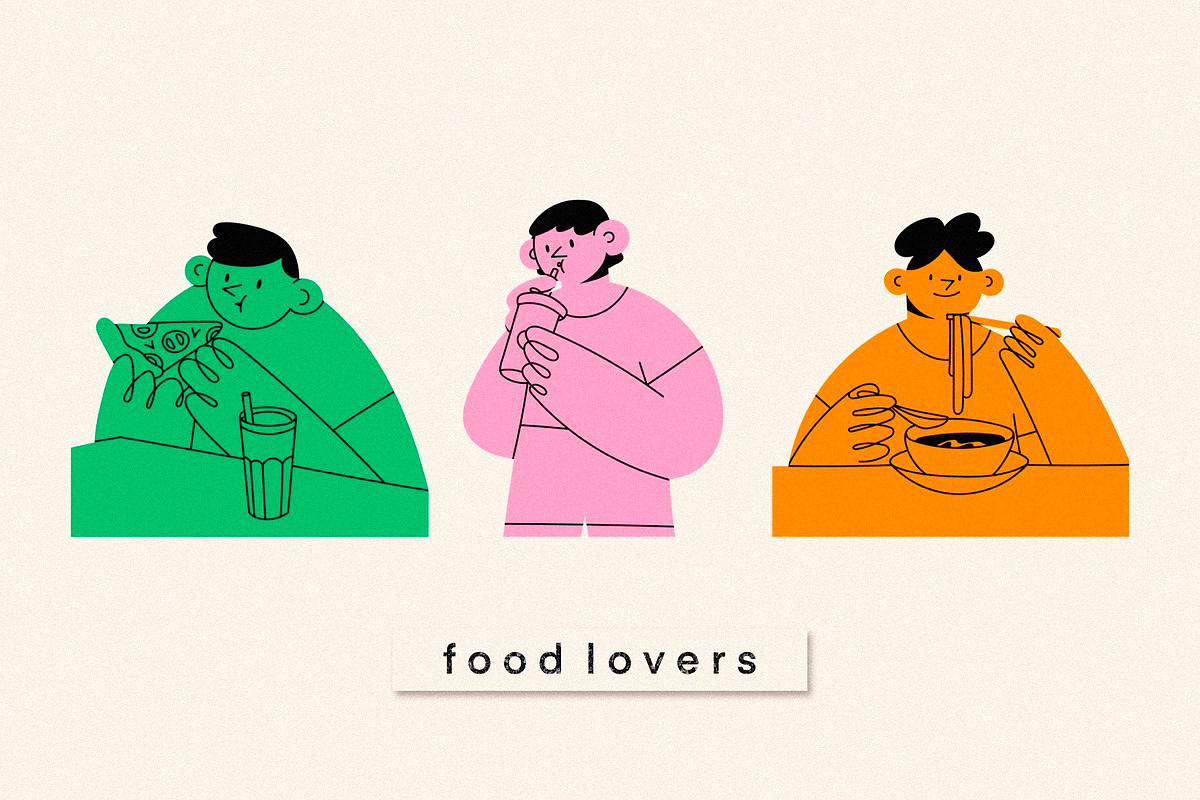 All day food, a Person Illustration by Twisted Tail