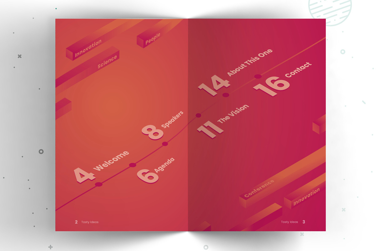Conference booklet, a Brochure Template by pistakovac