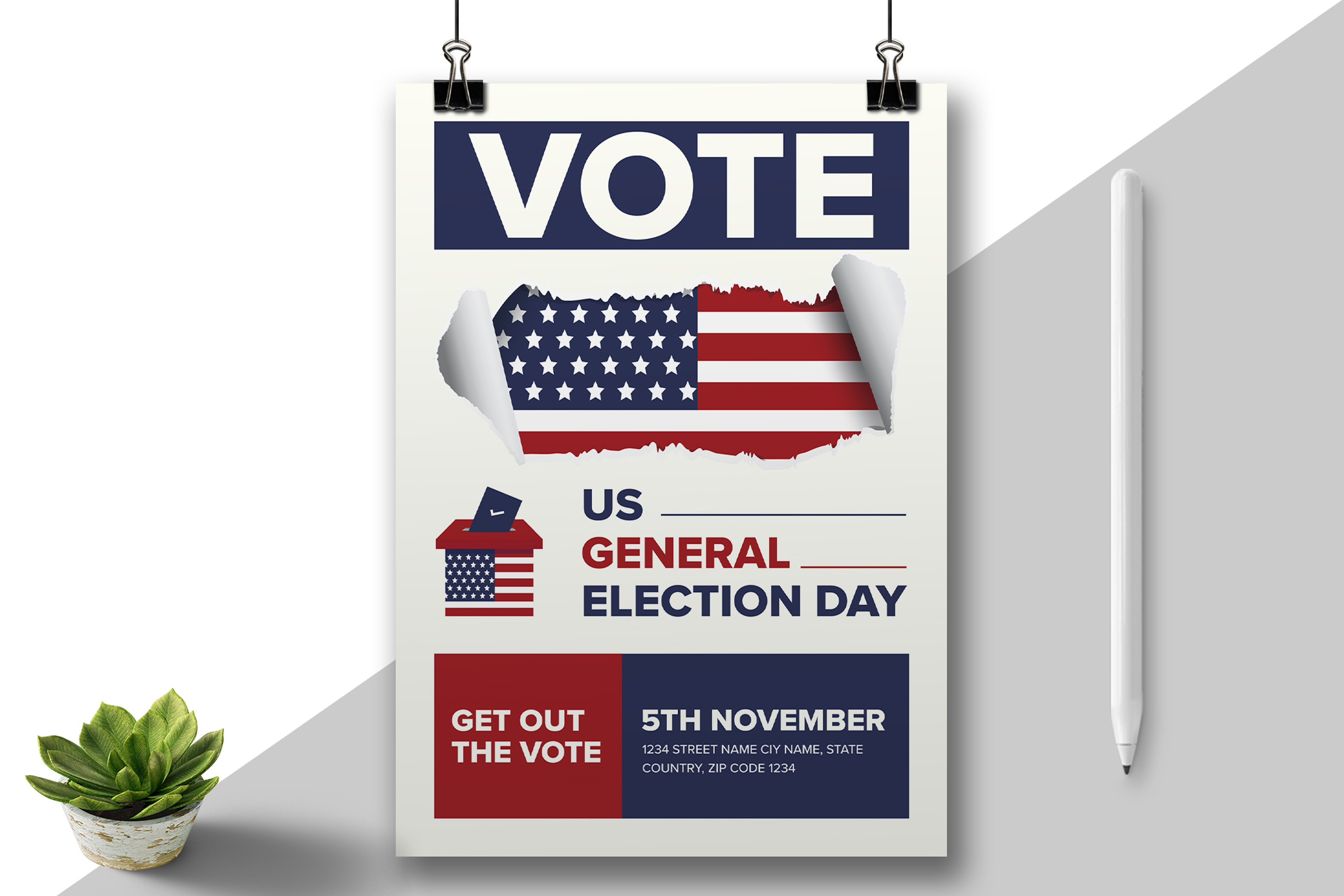 US General Election Flyer | Creative Market