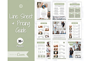 Line Sheet Template & Pricing Guide - Green