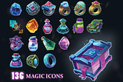 Stylized Magic Icons Pack