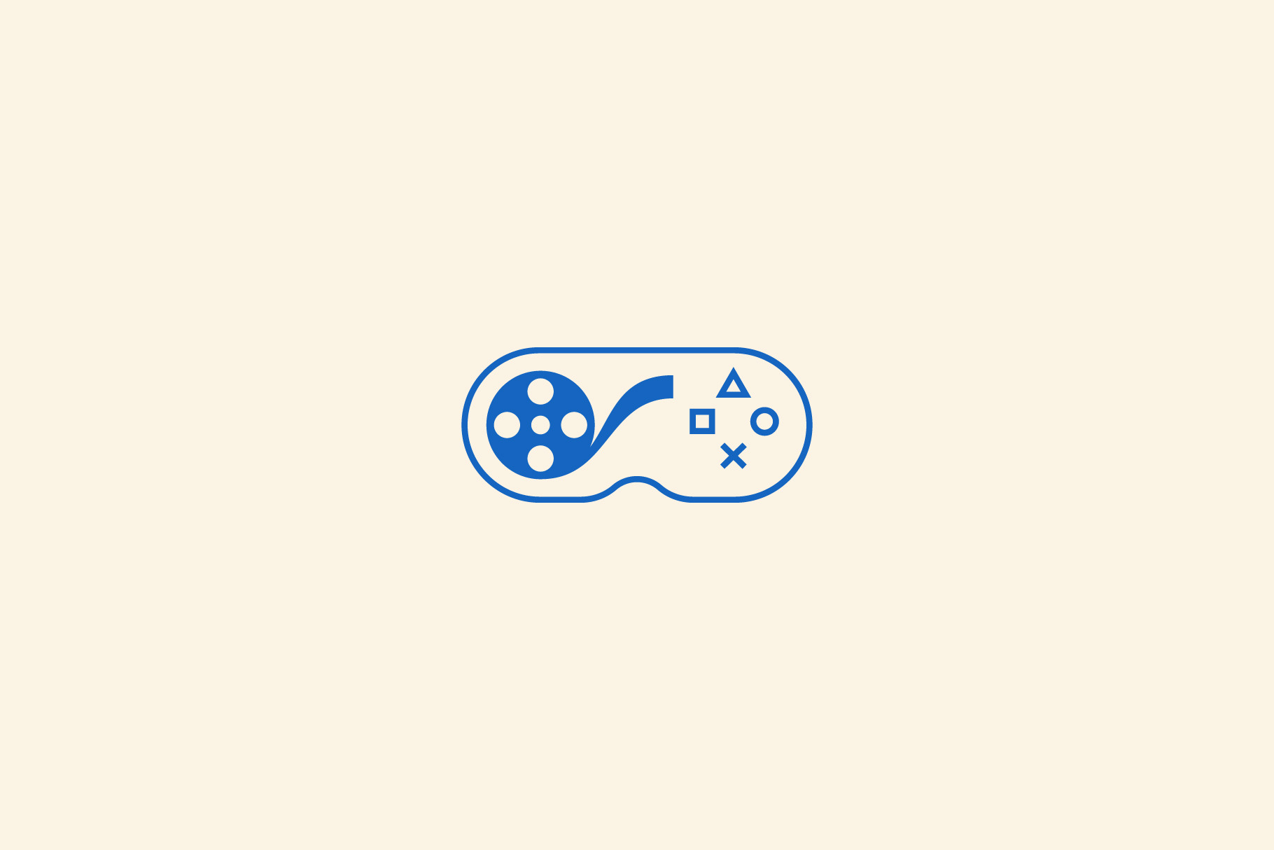 Cinema and Joystick Game logo Vector | Creative Market