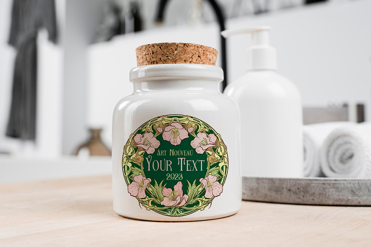 180 Most Popular Labels: Art nouveau, a Decorative Illustration by ...