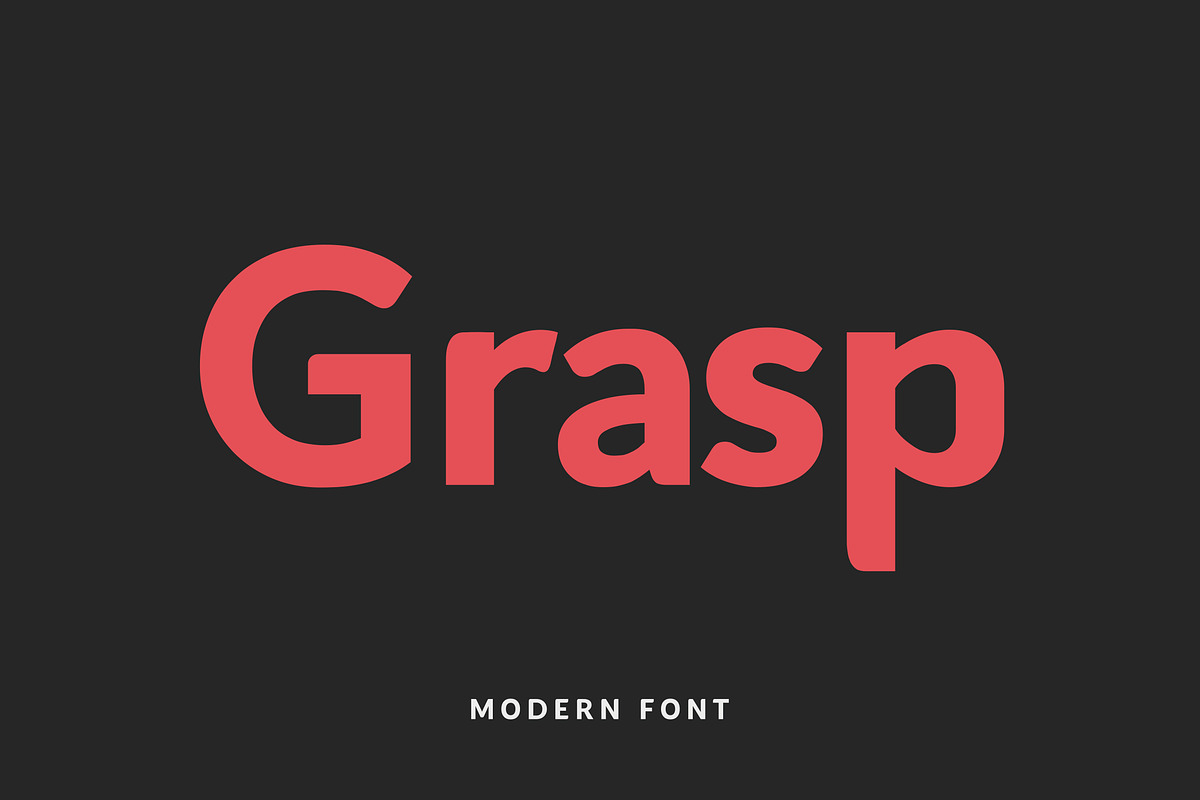 Grasp Typeface, a Sans Serif Font by Design District