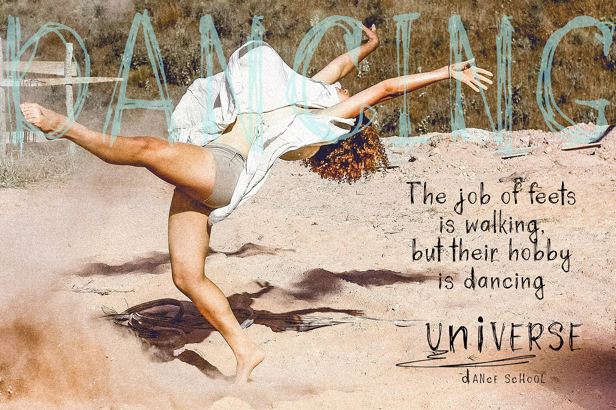 Crazy Jump scribble font handwritten