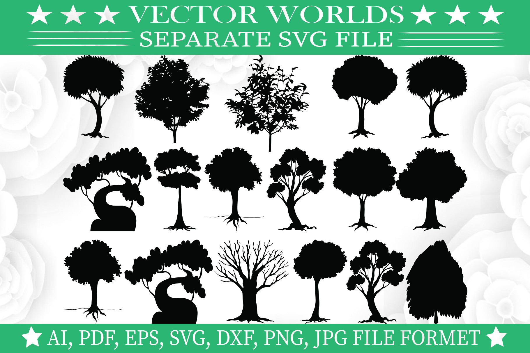 Chestnut Tree Svg, Tree Svg, an Object Graphic by VectorWorlds